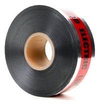 3M 406-R-3X1000FT Scotch Detectable Caution Buried Electric Line Below ...