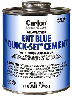 CARLON VC9992 BLUE CEMENT QUART | Gordon Electric Supply, Inc.