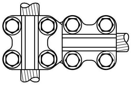 Blackburn A6MT-40-25 Alum Bolted Substation Tee Connector | Gordon ...