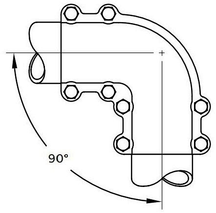 Blackburn ABCE-G-90 Aluminum Bolted Substation Coupler Elbow | Gordon ...