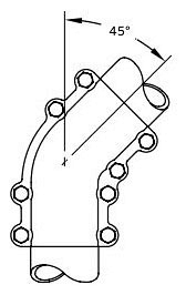 Blackburn ABCE-H-45 Alum Bolted Substation Coupler Elbow | Gordon ...