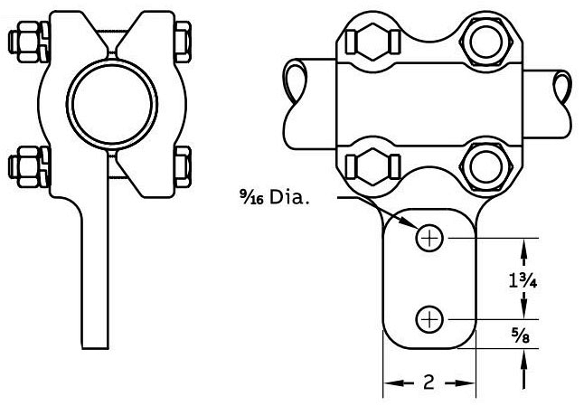 Blackburn ABNT-E-2N Aluminum Bolted Substation Tee Connector | Gordon ...