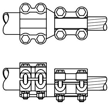 Blackburn ABR-L-100-SSB Aluminum Bolted Substation Coupler Straight ...