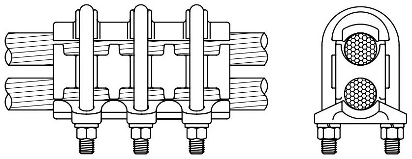 Blackburn ABRU2-26 Aluminum U Bolt Parallel Clamp | Gordon Electric ...