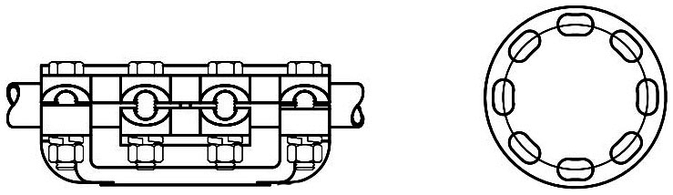 Blackburn ASBCC-L-5 Aluminum Bolted Substation Bus Support Coupler ...