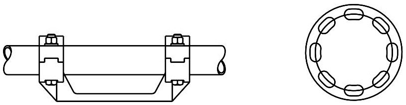 Blackburn ASBC-E-3 Aluminum Bolted Substation Bus Support Double ...