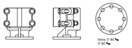 Blackburn AVBS-H-5 Alum Bolted Substation Bus Support | Gordon Electric ...