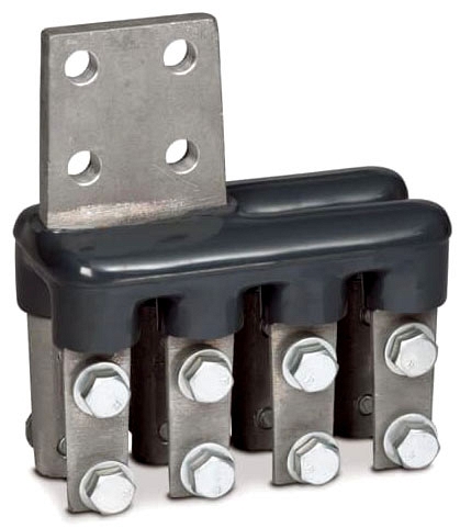 Blackburn FTN-175-33-NTT Aluminum Transformer Spade Connector 2-Row ...