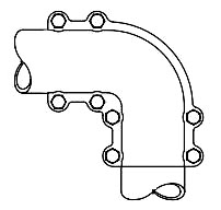 Blackburn KE-J-90R Bronze Bolt Substation Coupler/Elbow 90Deg Tp ...