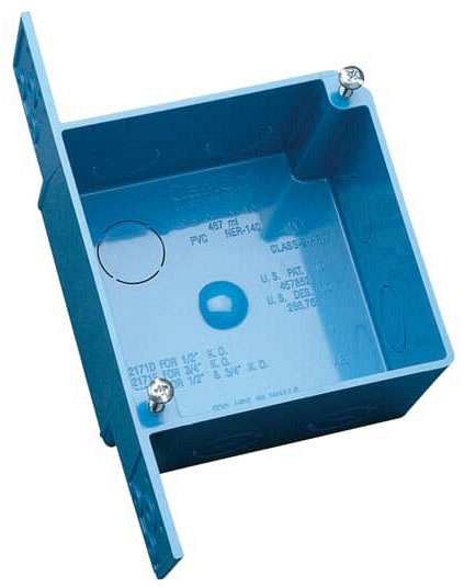 Carlon A5217DE-CAR 4 Square Deep 1/2 & 3/4 KO | Gordon Electric Supply ...