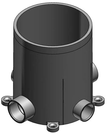 Carlon E971FB-CAR Round Floor-Box 90Cu D5.4"" Hub.75/1 | Gordon ...