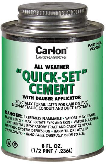 Carlon VC9982 Clear Cement Quart | Gordon Electric Supply, Inc.