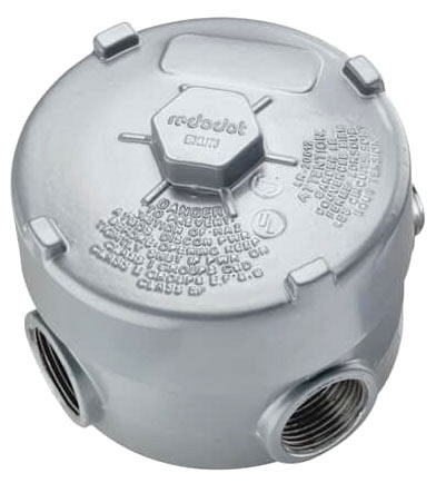 Red Dot EXUN-1 1/2"" Explosion-Proof Round Conduit Box | Gordon ...