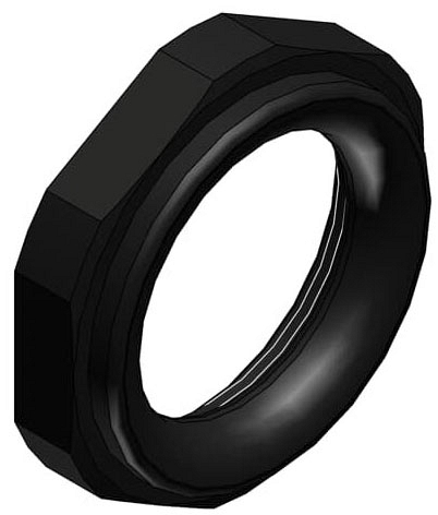 T&B BKN/T-M32 M32X1.5 Black Lock Nut | Gordon Electric Supply, Inc.