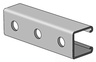 P-STRUT PS-200-H-10-PGAL CHNL W/HLS | Gordon Electric Supply, Inc.