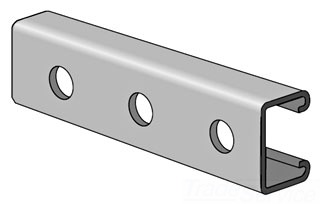 Power-Strut PS-520-H-10-PL Channel W/Holes | Gordon Electric Supply, Inc.
