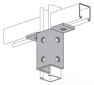 Power-Strut PS-821-EG 8-Hole Double Angle Connector | Gordon Electric ...