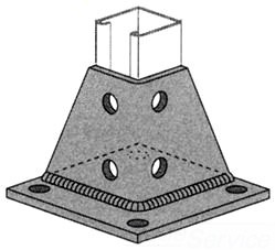 P-STRUT PS-3040-EG POST BASE | Gordon Electric Supply, Inc.