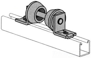 P-STRUT PS-1902-2-1/2-3-1/2-GR Pipe Roller Support | Gordon Electric ...
