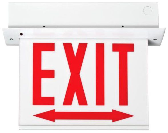 Lithonia EDGRC-W-1-RW-CH3-EL Exit Sign | Gordon Electric Supply, Inc.