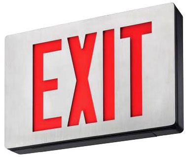 Lithonia LE-S-W-1-R-EL-N-SD Exit Sign | Gordon Electric Supply, Inc.