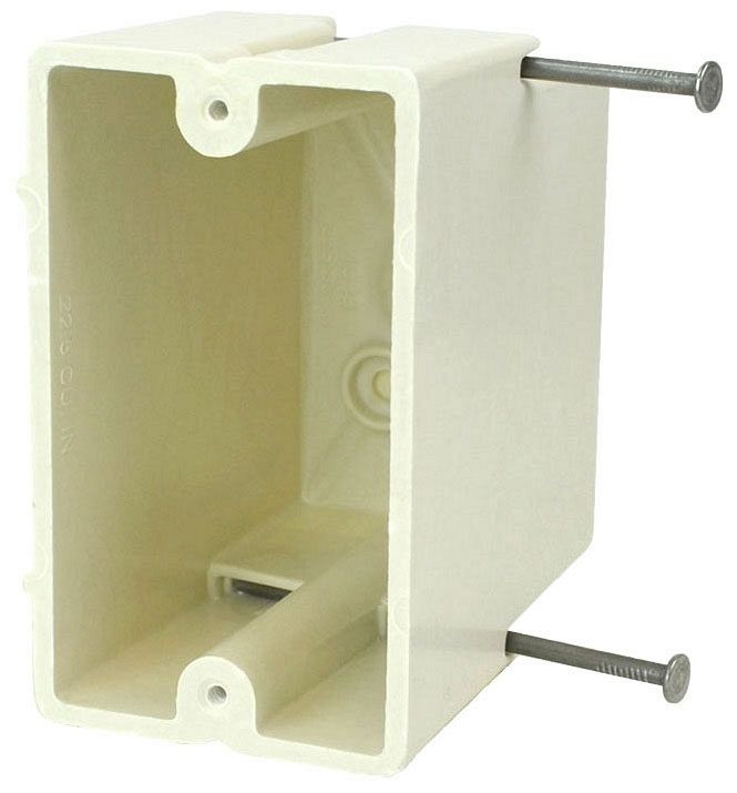 Allied-Moulded 1099-N 22.5 Ci 1G Device Box With Nails | Gordon ...