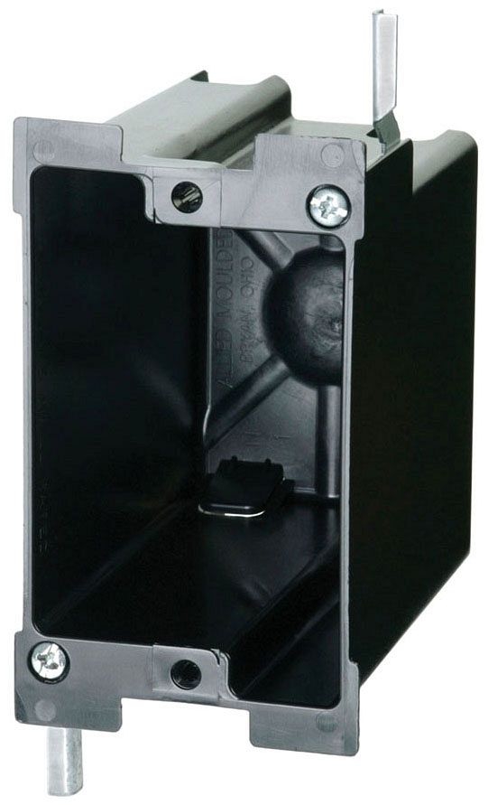 Allied-Moulded P-122OW 22.5 Ci 1-Gang Device Box Ears Brackets Klamps ...