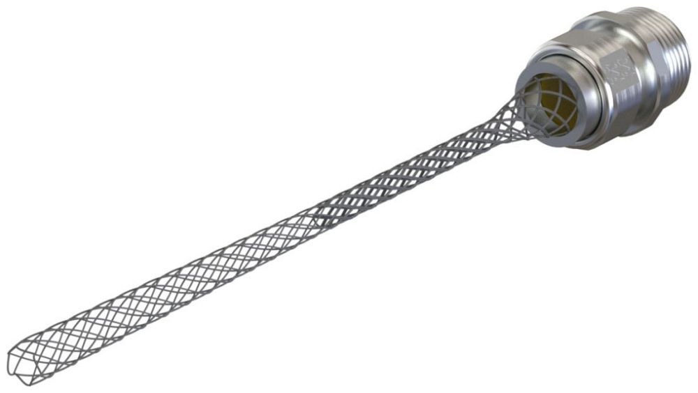 American Fittings CG50A560GT 1/2"" Cord Grip Connector Steel w/Mesh USA ...