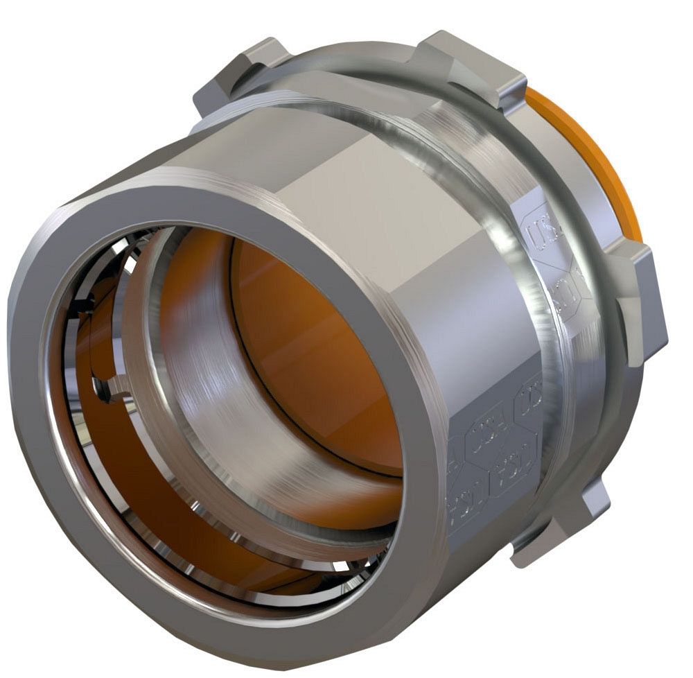 American Fittings EC751US 3/4"" EMT Steel Compression Connector USA ...