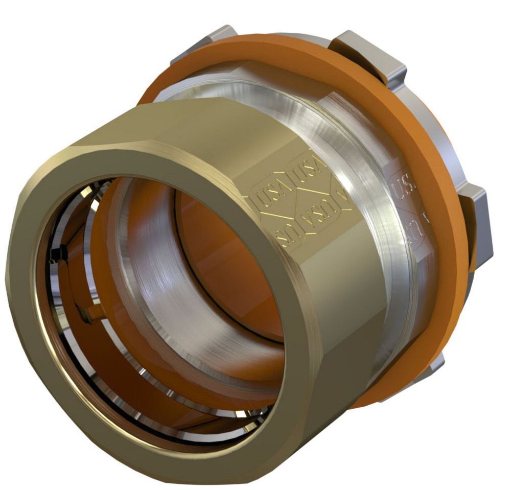 American Fittings EC752USRT 1"" EMT Steel Compression Connector ...