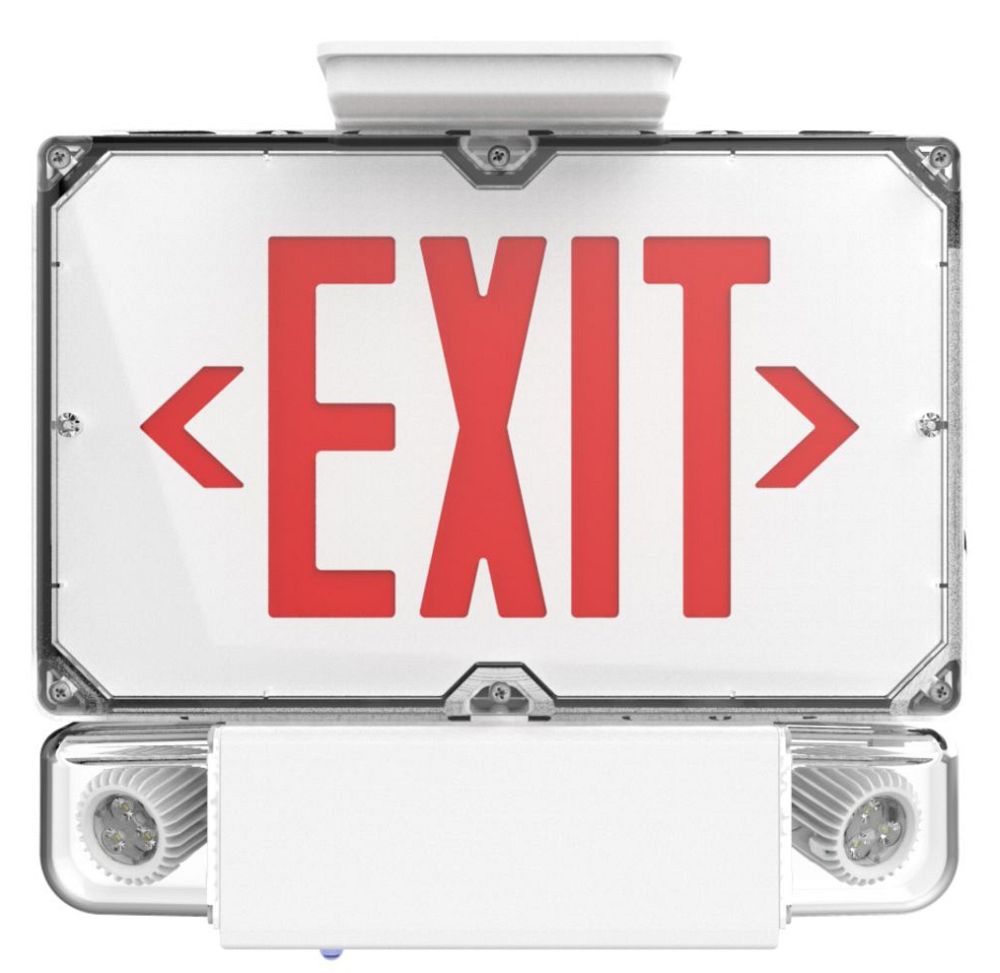 Dual-Lite DYNCSRW12 Exit Sign/Light Fixture | Gordon Electric Supply, Inc.