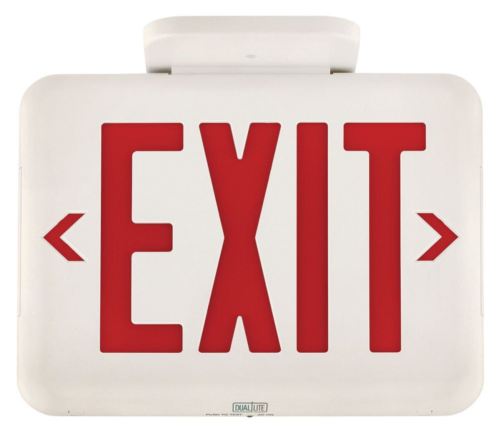 Dual-Lite EVEURW-2C Red LED Exit Sign | Gordon Electric Supply, Inc.