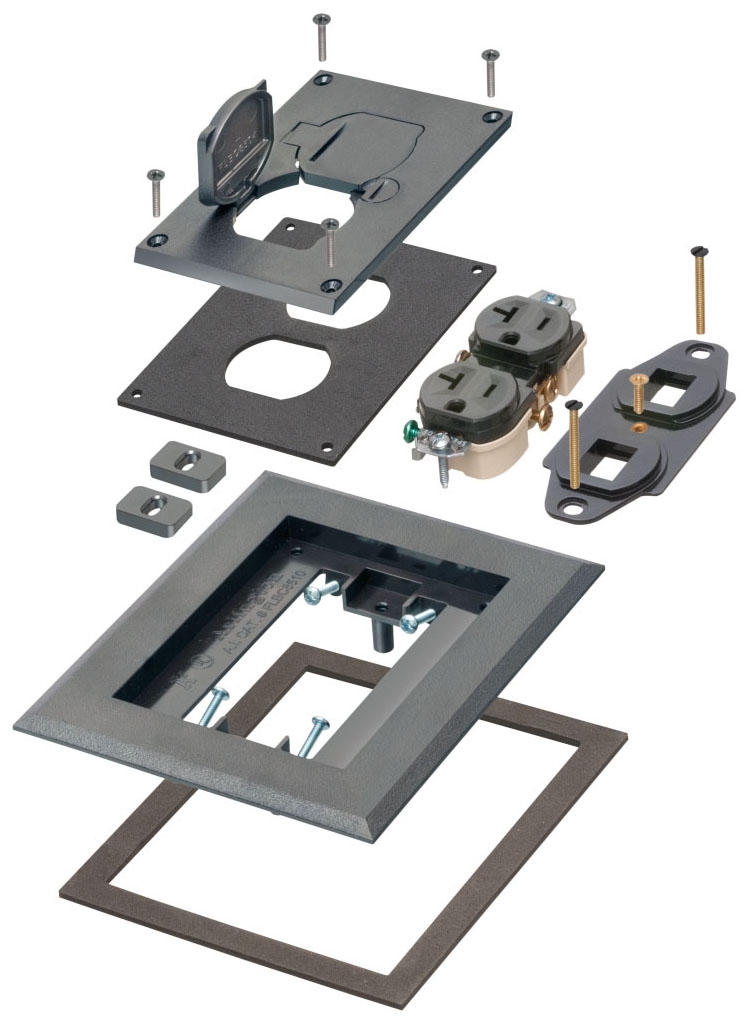 Arlington FLBC8514BL Floor Box Cover | Gordon Electric Supply, Inc.