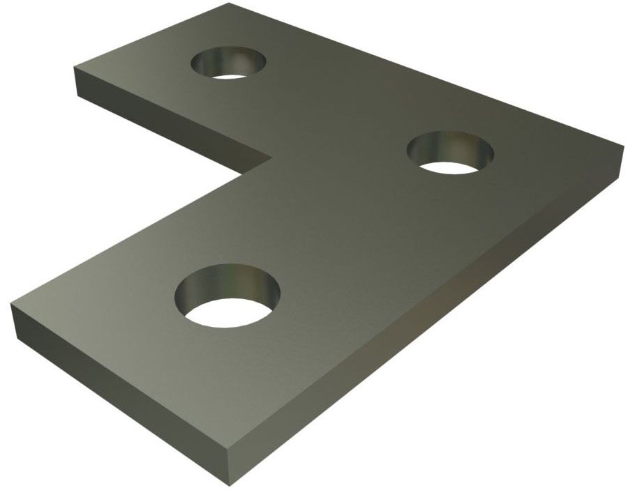 Unistrut P1036-EG 3-Hole Flat L Plate | Gordon Electric Supply, Inc.