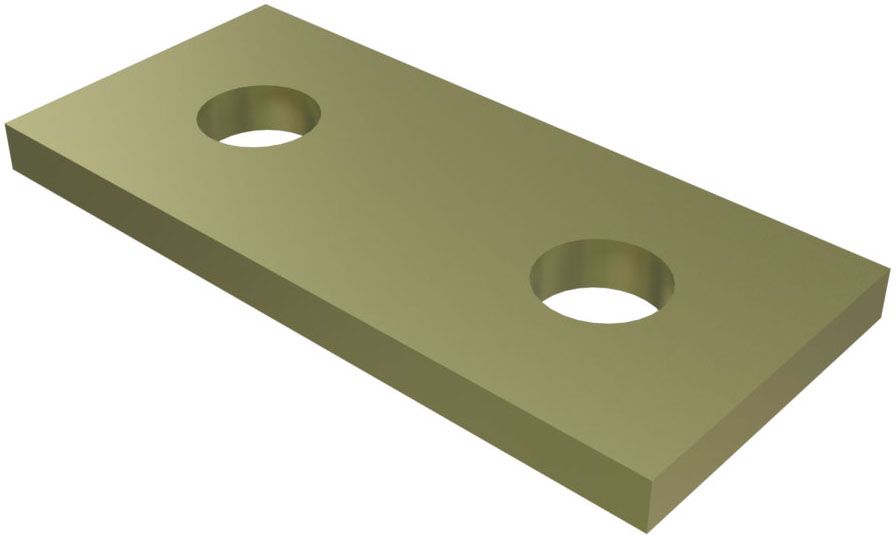 Unistrut P1065-ZD 2 Hole, Flat Plate Fitting | Gordon Electric Supply, Inc.