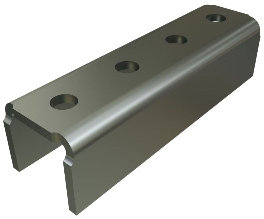 Unistrut P1377-EG 4 Hole""U"" Shape Fitting, Use w/P1000, P1100, P2000 ...