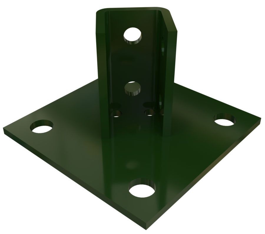 Unistrut P2072A-GR 10-Hole Post Base | Gordon Electric Supply, Inc.