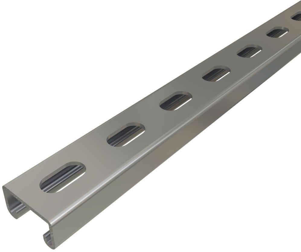 Unistrut P3300T-20PG 1-5/8"" x 1-5/8"", 12 Gauge, Slotted | Gordon ...