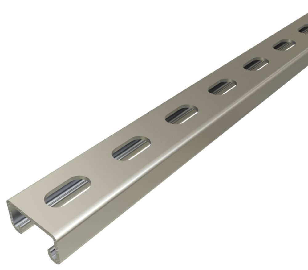 CALPIPE S45810ST78 1-5/8x7/8 x 10ft SS304 STAINLESS STEEL SLOTTED STRUT ...