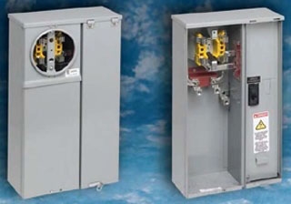 BLINE U2M25R MTR/BKR ENCLOSURE 200A 4 PT | Gordon Electric Supply, Inc.