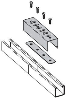 BLINE B166-46-12GRN FOUR HOLE SPLICE CLEVIS ASSEMBLY FOR B12 CHANNEL ...