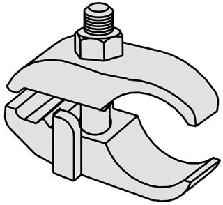 BLINE B670-3/8HDG PARALLEL PIPE CLAMP 3/8-IN. HOT DIP GALVANIZED ...