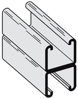 BLINE B32A-120GLV CHANNEL 1 3/8-IN. X 1 5/8-IN. BACK TO BACK 12 GA. 120 ...