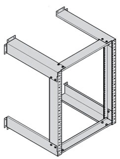 BLINE SB704193924FB HEAVY-DUTY WALL-MOUNTED RELAY RACK ALUM. 20 5/16-IN ...
