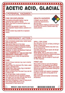 BRADY 48840 HAZARDOUS MATERIAL SIGN(DOT 5800.4-1987) | Gordon Electric ...