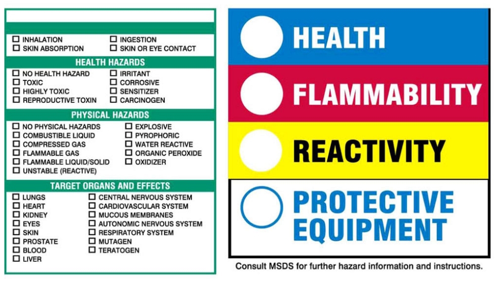 Brady 60335 HMIG Target Organ Labels | Gordon Electric Supply, Inc.