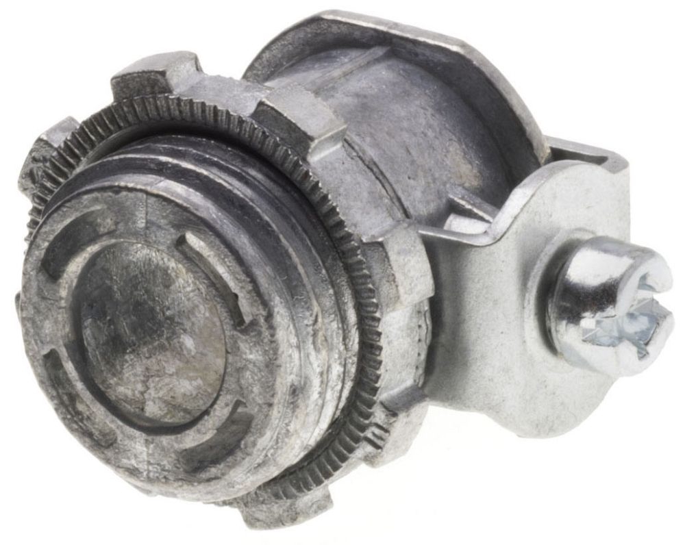 Bridgeport 570-DCR2 3/8"" Mc/Ac/Fmc Burnished Strap Connector | Gordon ...