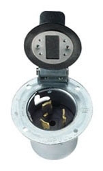 COOPER CS6375 3P 4W 50A 125/250V INLET | Gordon Electric Supply, Inc.