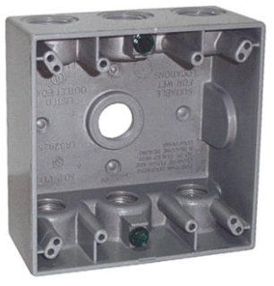 CROUSE-HINDS TP7110 2-Gang Weatherproof Box W/7 1/2" Hub | Gordon ...