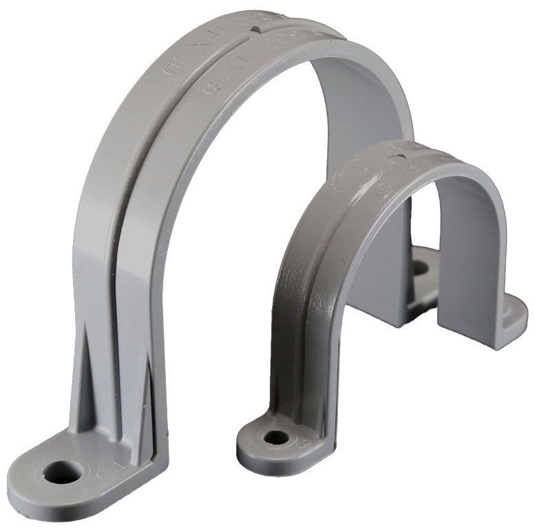 Pipe Clamps 100-Pack 3/4 Inch PVC - Plastic Conduit Straps For Plumbing ...